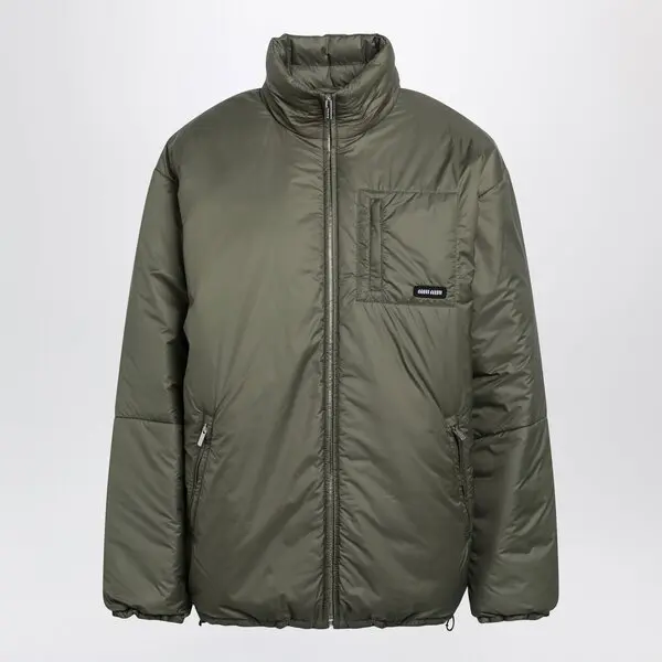 Miu Miu Military Ripstop Mid-length Down Jacket - Green