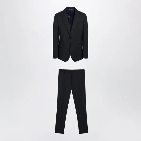 Dolce & Gabbana Martini Light Navy Virgin Wool Suit
