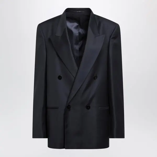 Gucci Double-breasted Japan Wool Jacket - Blue