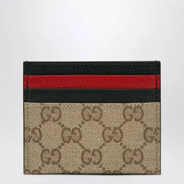 Gucci Card Holder In Gg Coated Fabric