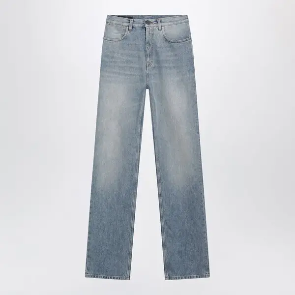 Gucci Bleached Stone-washed Denim Trousers - Blue