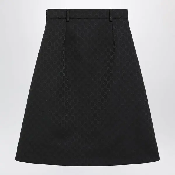 Gucci Gg Cotton Blend Midi Skirt