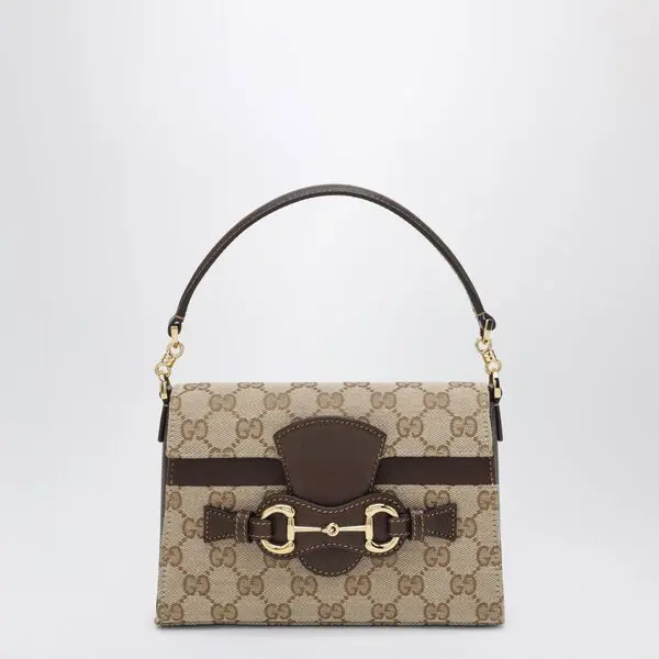 Gucci Duomo Small Top Handle Bag In Gg Fabric - Cream