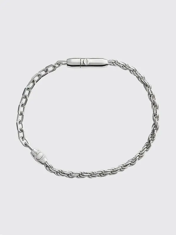Bottega Veneta Sterling Bracelet With Hook Closure - Silver