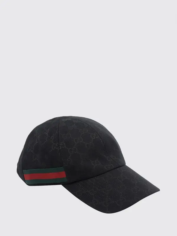 Gucci Striped Gg Monogram Jacquard Baseball Cap