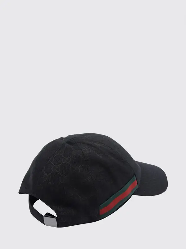 Gucci Striped Gg Monogram Jacquard Baseball Cap