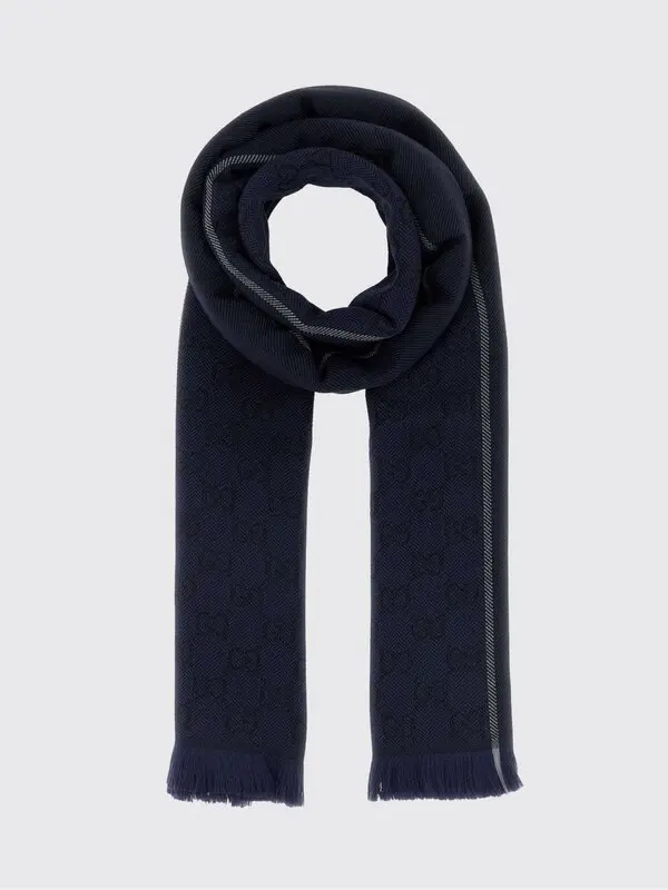 Gucci Double-faced Jacquard Gg Wool Scarf