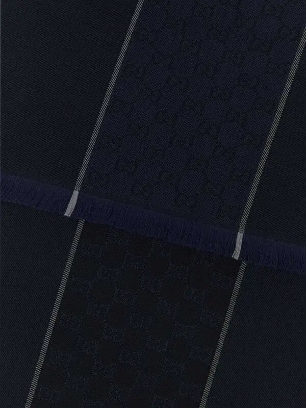 Gucci Double-faced Jacquard Gg Wool Scarf