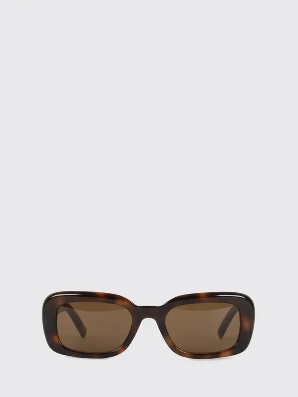 Saint Laurent Rectangular Tortoiseshell Sunglasses With Monogram