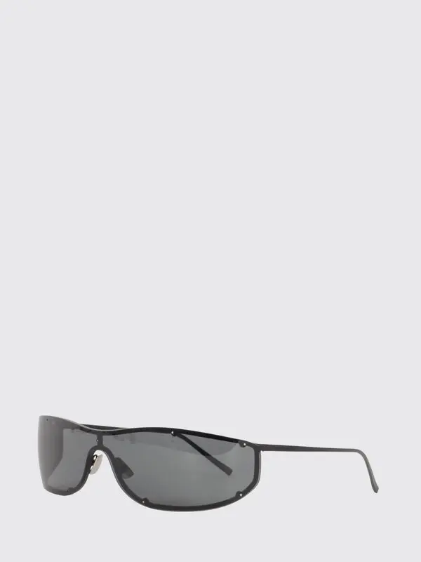 Saint Laurent Metal Mask Sunglasses With Nylon Lenses - Black