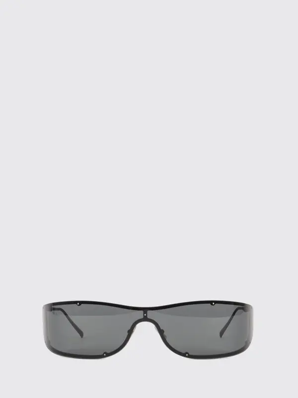 Saint Laurent Metal Mask Sunglasses With Nylon Lenses - Black