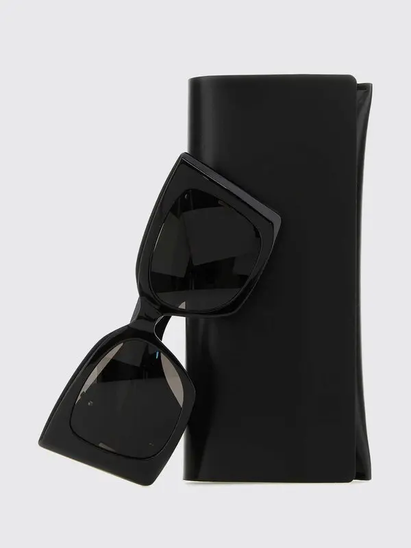 Saint Laurent Cat Eye Acetate Sunglasses With Monogram - Black