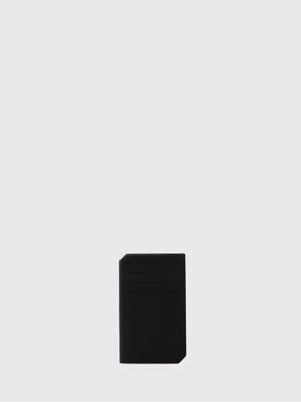 Bottega Veneta Intrecciato Calfskin Leather Flat Card Holder - Black