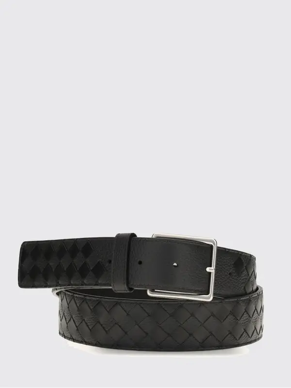 Bottega Veneta Intrecciato Woven Lambskin Leather Belt
