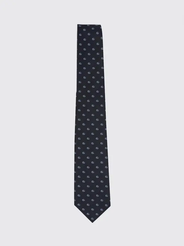 Gucci Pure Silk Tie With All-over Gg Monogram Pattern - Blue
