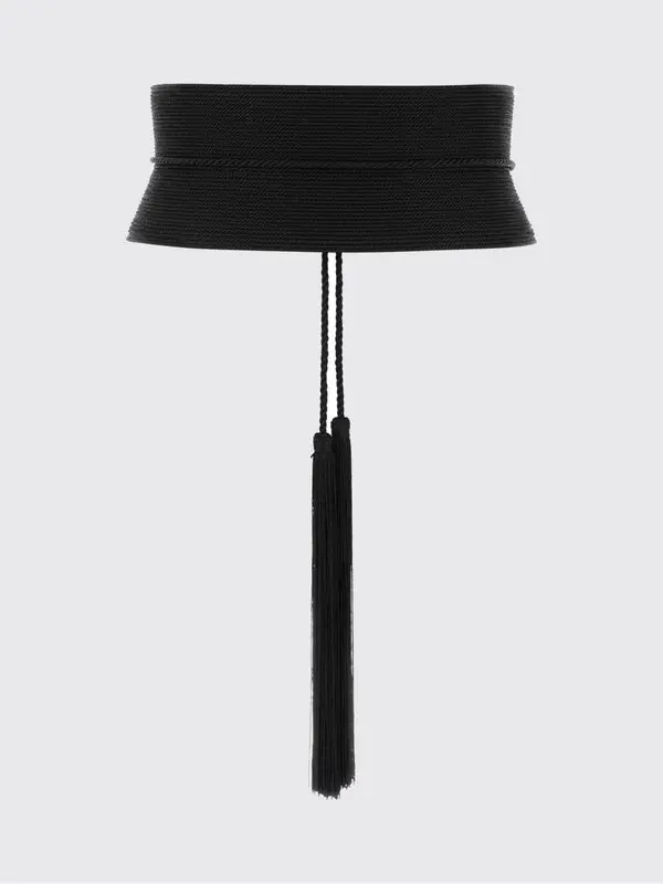 ALAIA Alaia Wide Bustier Belt With Tassel Tie-closure - Black