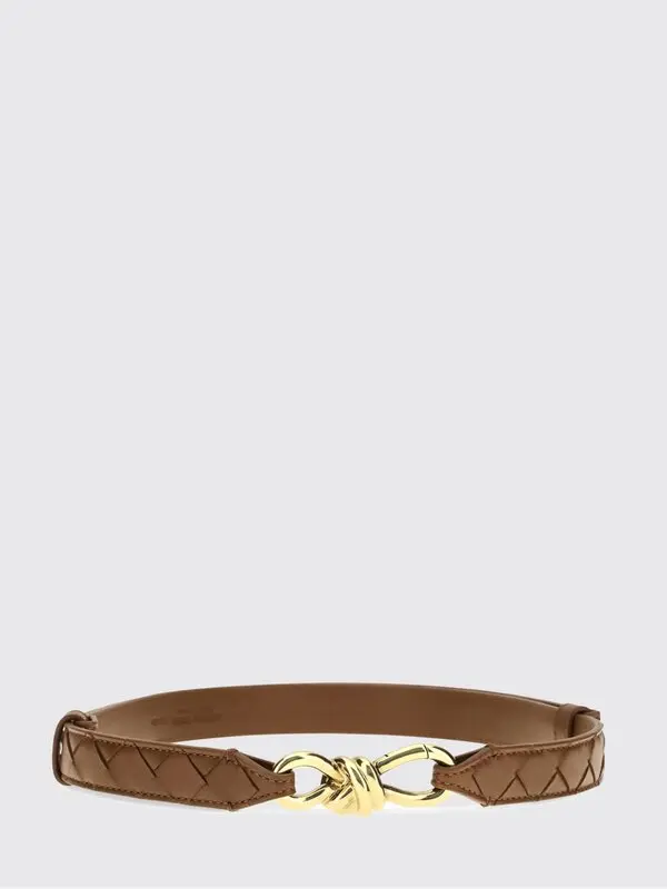 Bottega Veneta Smooth Leather Belt With Metal Buckle - Multicolor