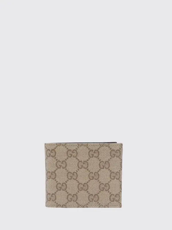 Gucci Gg Monogram Jacquard Fabric Bifold Wallet