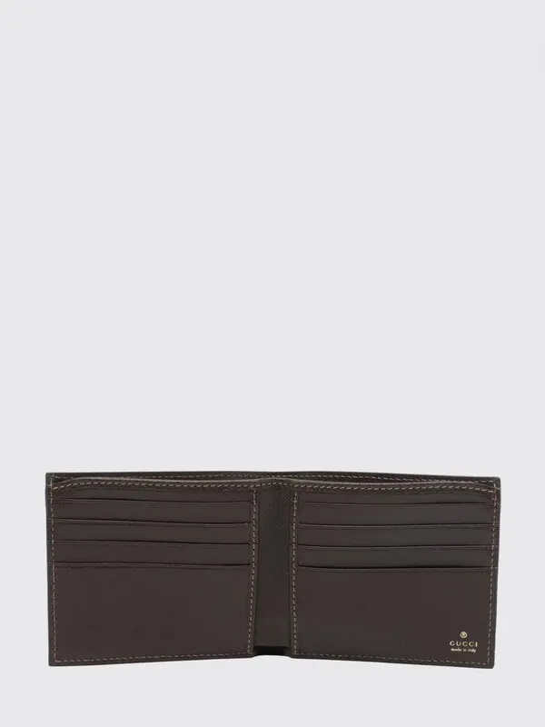 Gucci Gg Monogram Jacquard Fabric Bifold Wallet