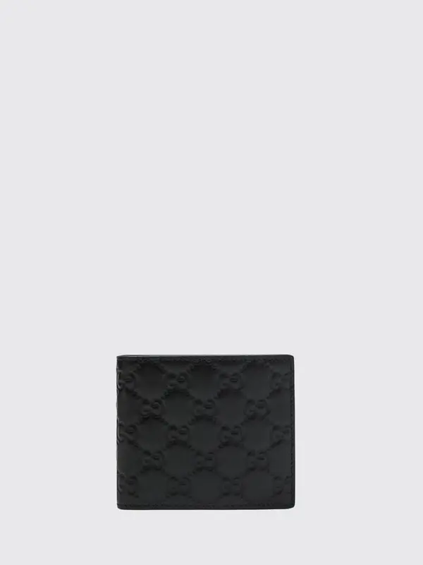 Gucci Gg Emblem Embossed Leather Wallet