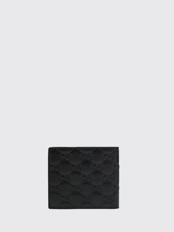 Gucci Gg Emblem Embossed Leather Wallet