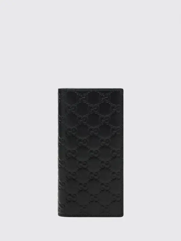 Gucci Gg Emblem Wallet In Embossed Leather