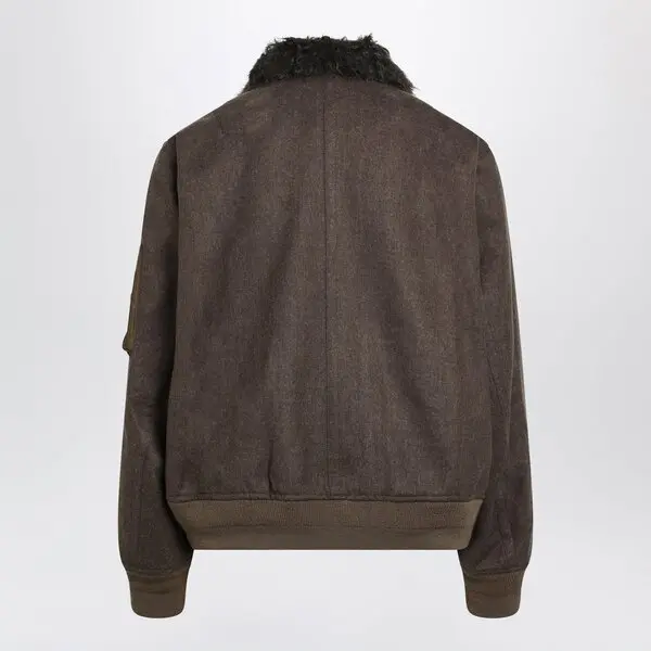 Sacai Melton Wool Blouson Jacket