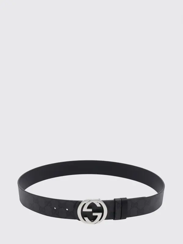 Gucci Gg Monogram Coated Cotton Belt