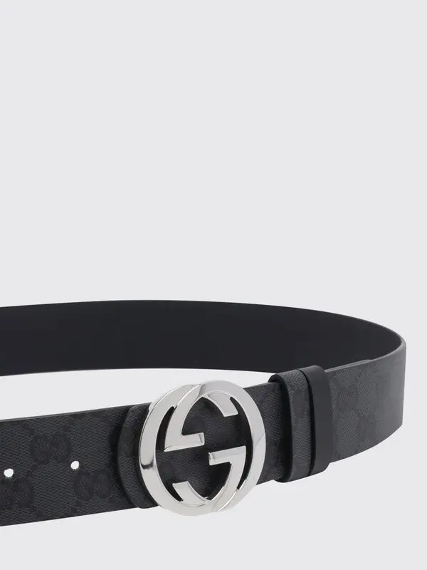Gucci Gg Monogram Coated Cotton Belt
