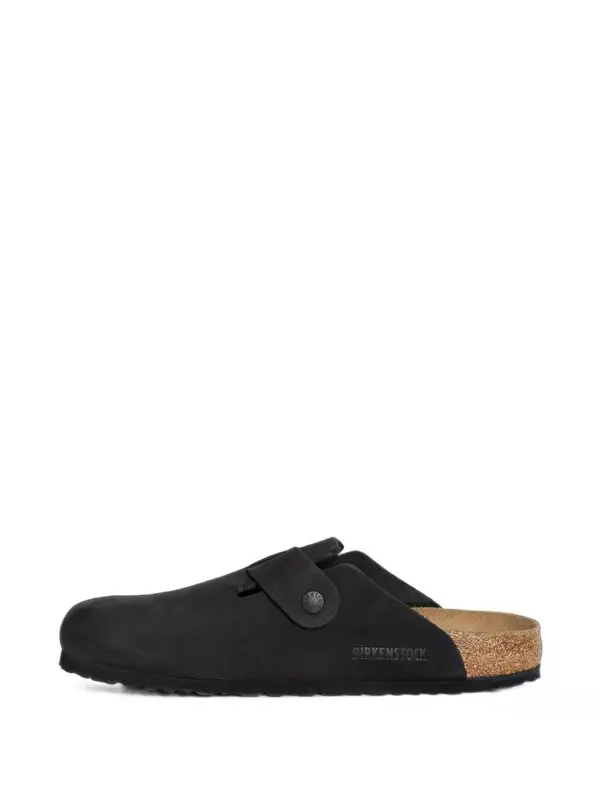 BIRKENSTOCK Boston Nubuck Leather Mules