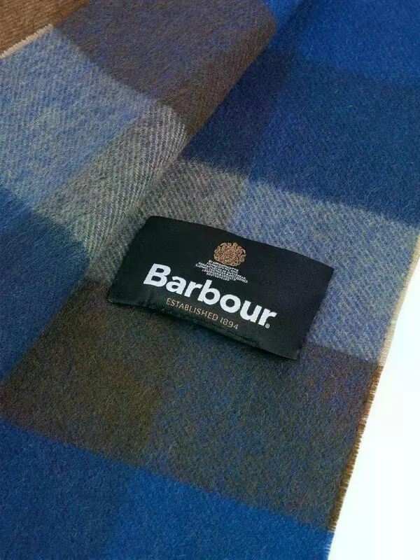 Barbour Large Check-pattern Scarf