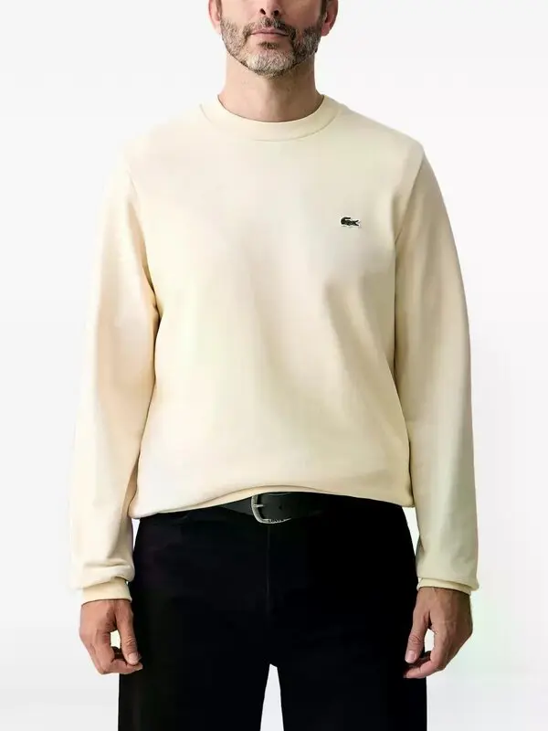 Lacoste Logo-patch Sweater - Neutrals
