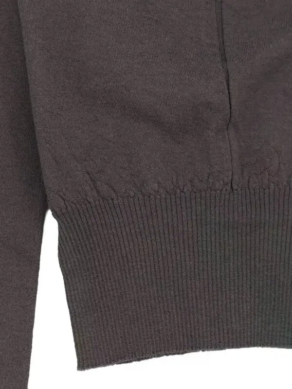 Rick Owens Cropped Ribbed-trim Sweater