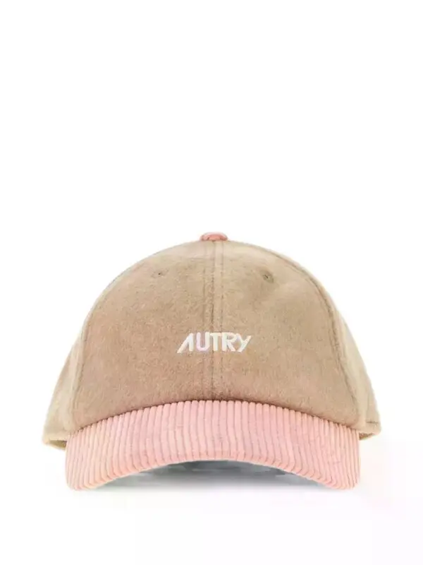 AUTRY Logo-embroidered Corduroy Baseball Cap