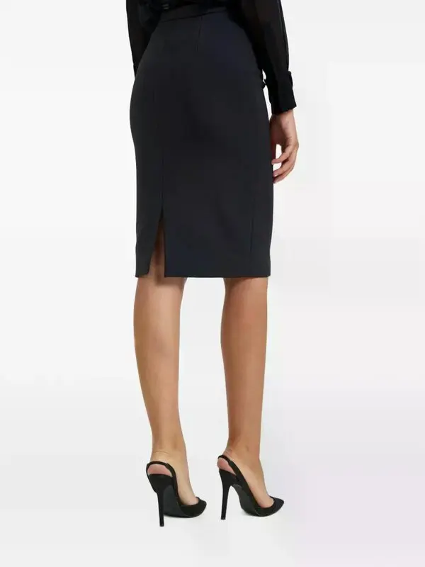 Elisabetta Franchi Logo-plaque Pencil Midi Skirt