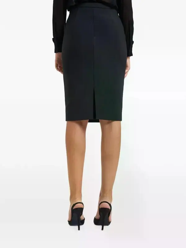 Elisabetta Franchi Logo-plaque Pencil Midi Skirt