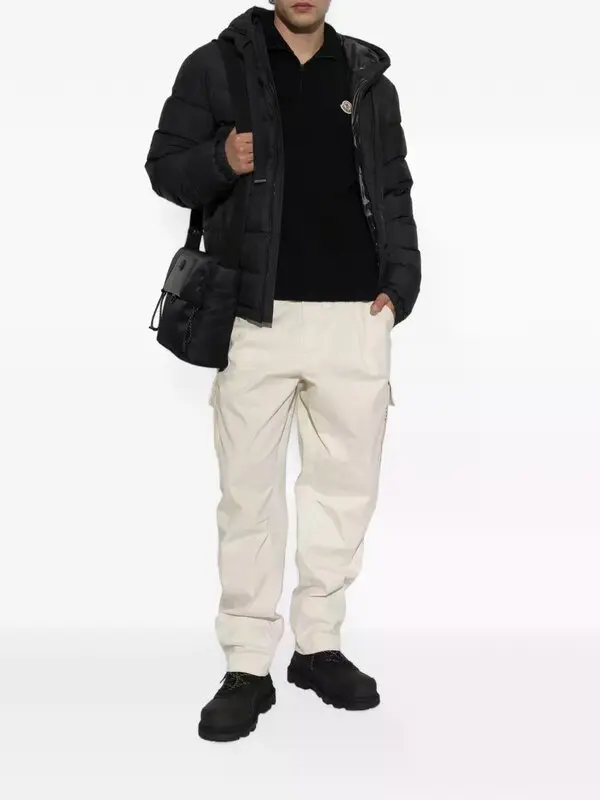 Moncler Ribbed-knit Logo-patch Sweater - Black