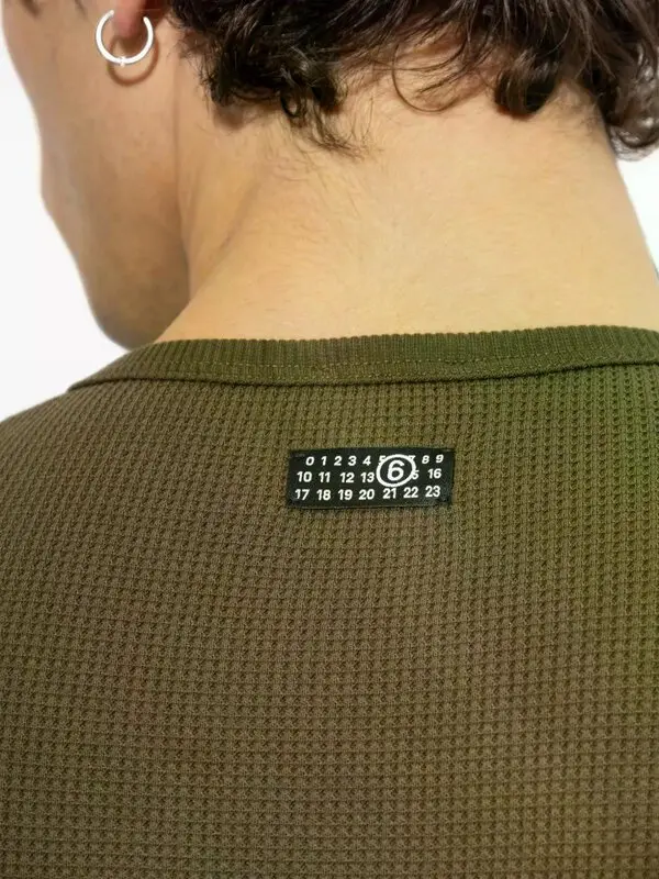 MAISON MARGIELA Waffle-knit Long-sleeved Top