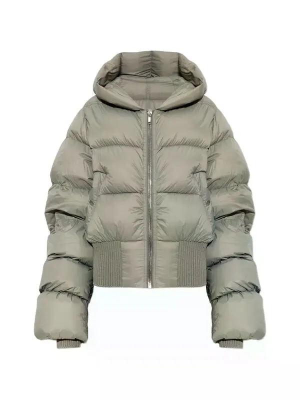 Rick Owens Hooded Padded Jacket - Green