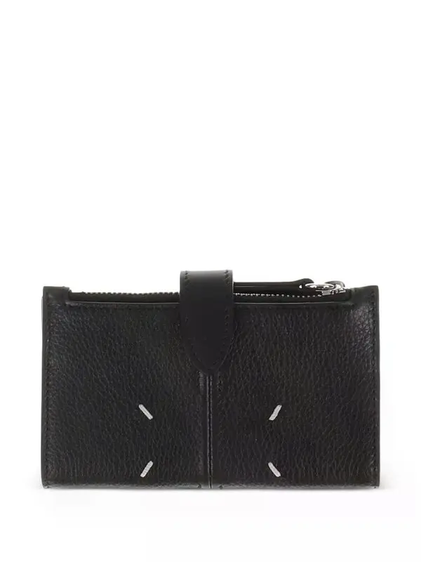 MAISON MARGIELA Leather Zip Cardholder - Black