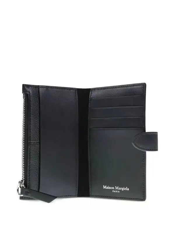 MAISON MARGIELA Leather Zip Cardholder - Black