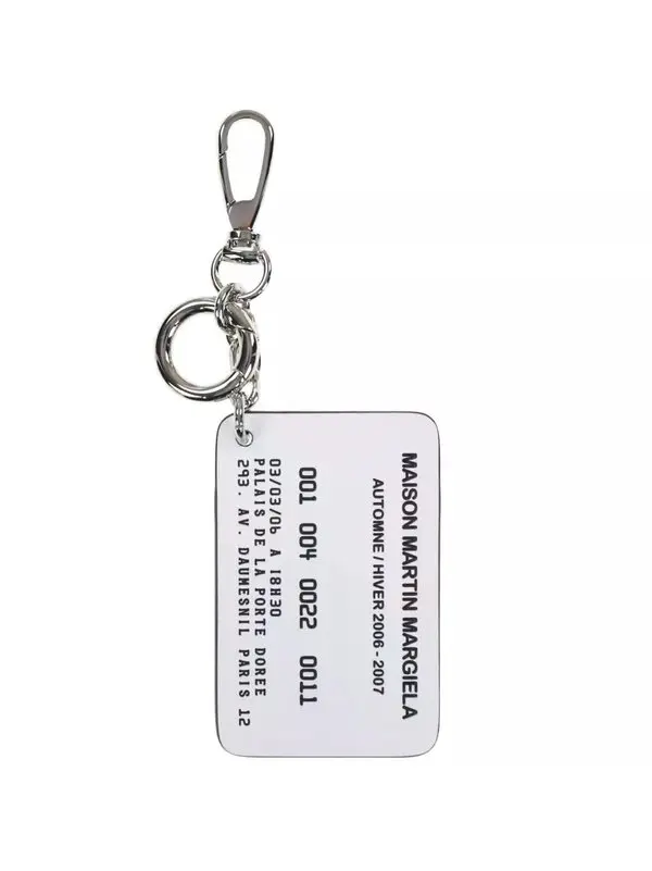 MAISON MARGIELA Cardholder Keychain - Silver