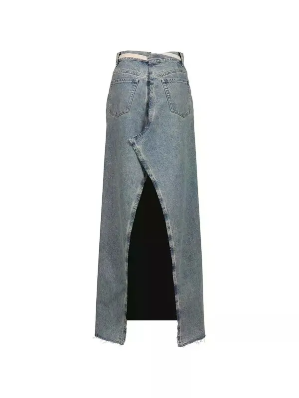 MAISON MARGIELA Denim Maxi Skirt - Blue