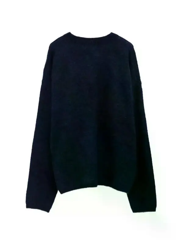 THE FRANKIE SHOP Timea Brushed-knit Crew-neck Sweater - Blue
