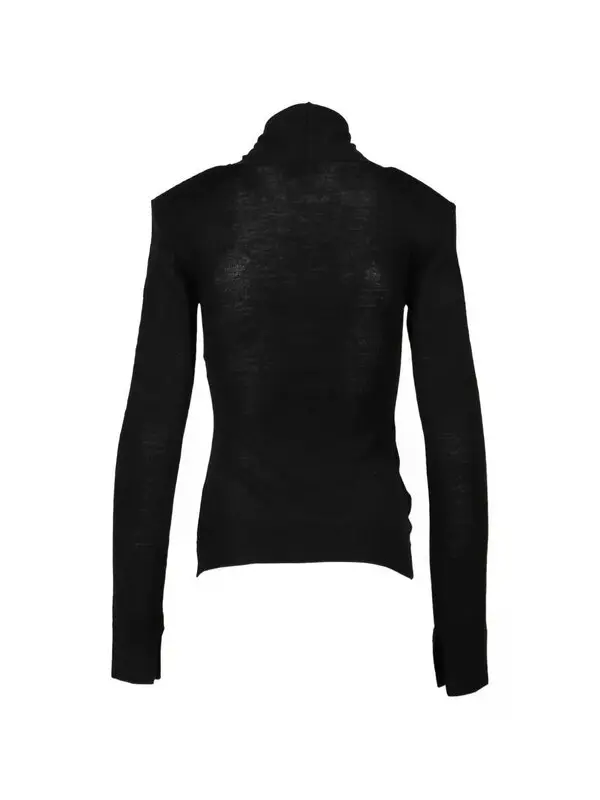 Attico Long-sleeved T-shirt With Embroidered Logo