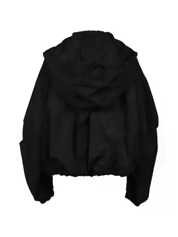 Attico Hooded Balloon-fit Bomber Jacket
