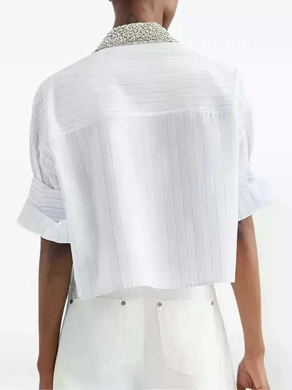 TWP Next Ex Pinstripe Shirt - Blue