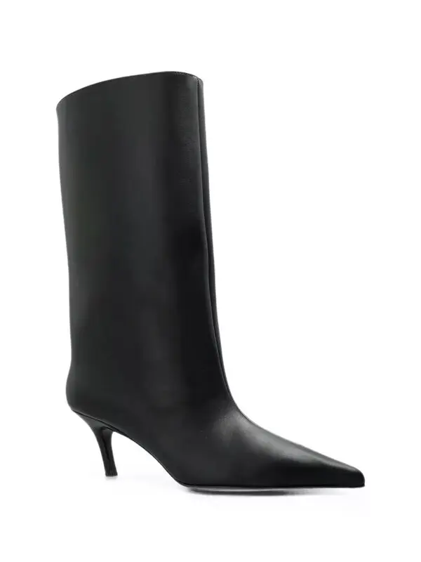 Amina Muaddi Fiona Pointed-toe Boots