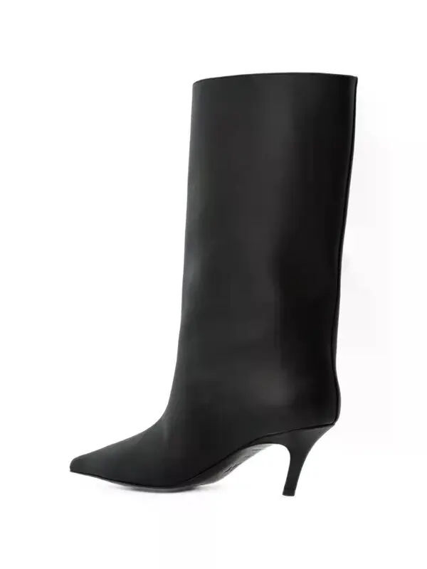 Amina Muaddi Fiona Pointed-toe Boots