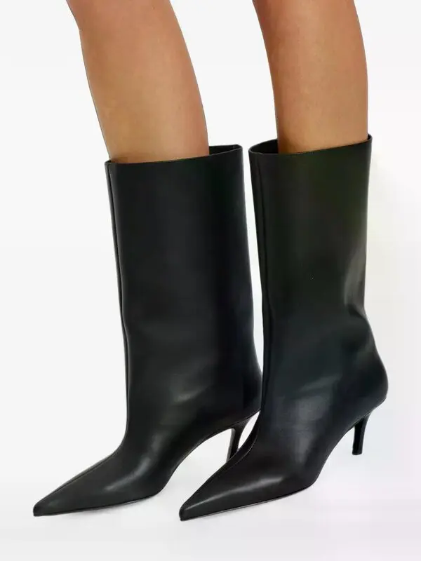 Amina Muaddi Fiona Pointed-toe Boots